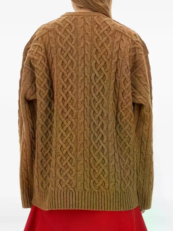 Moschino Cable-knit Oversized Jumper