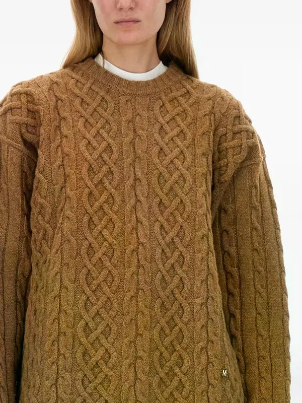 Moschino Cable-knit Oversized Jumper