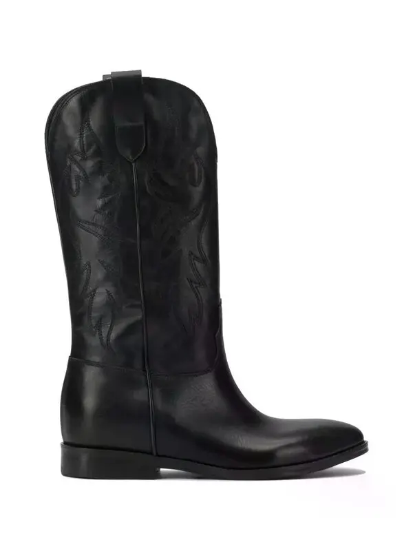 STRATEGIA SHOES Embroidered Leather Boots