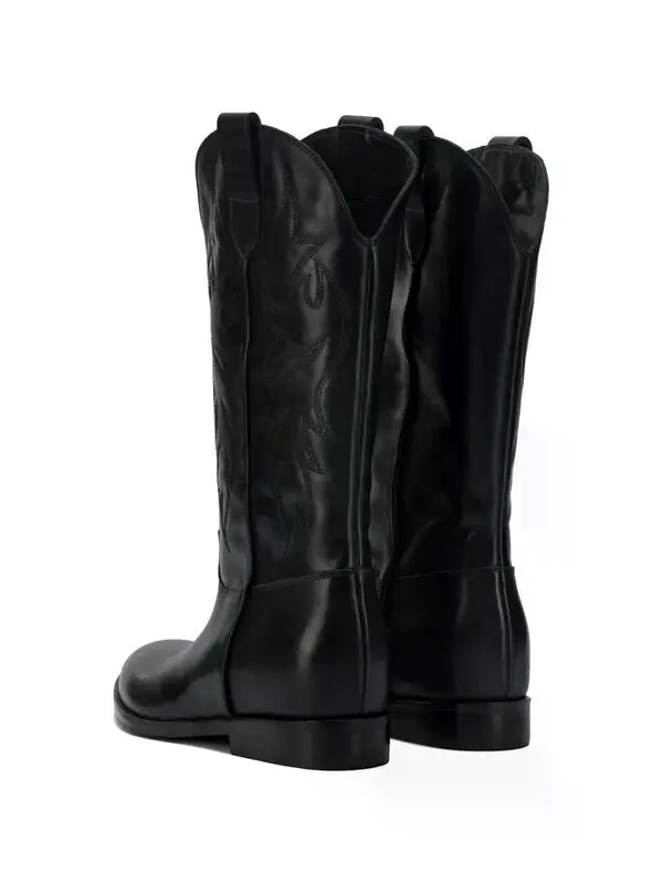 STRATEGIA SHOES Embroidered Leather Boots