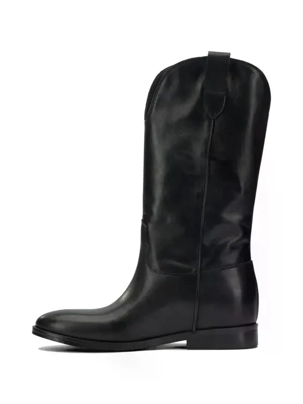 STRATEGIA SHOES Embroidered Leather Boots