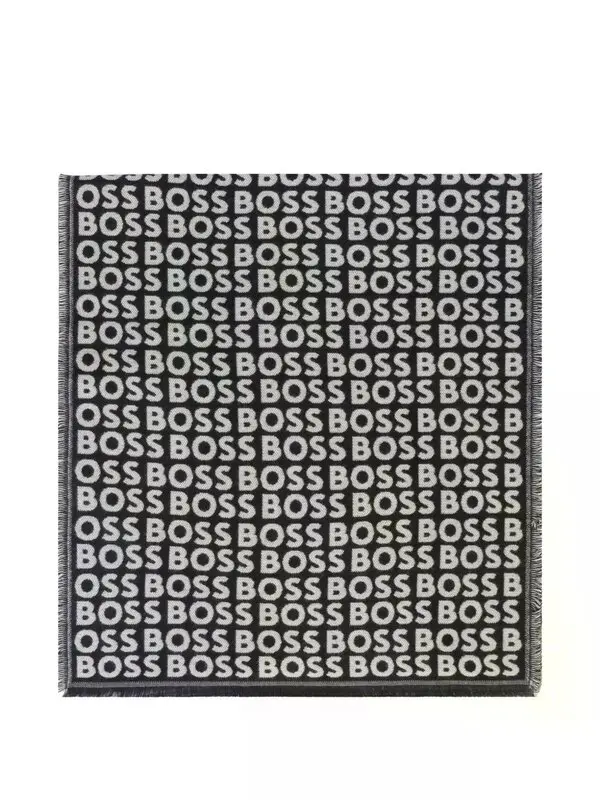 BOSS Jacquard Scarf - Blue