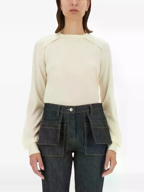 Helmut Lang Shoulder Detail Jersey - Neutrals