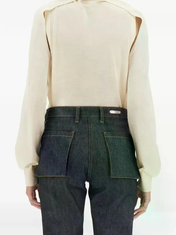 Helmut Lang Shoulder Detail Jersey - Neutrals