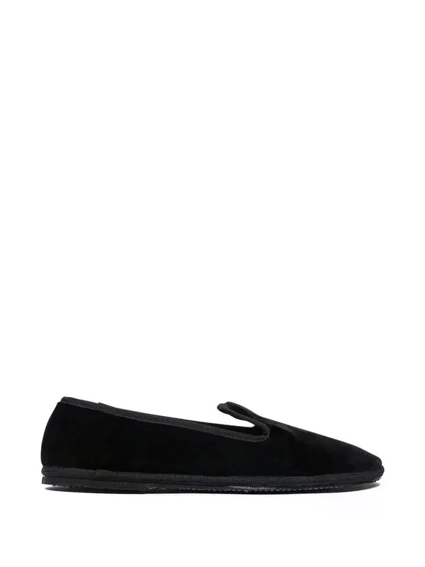 SENTIER Principe Piped Velvet Slippers