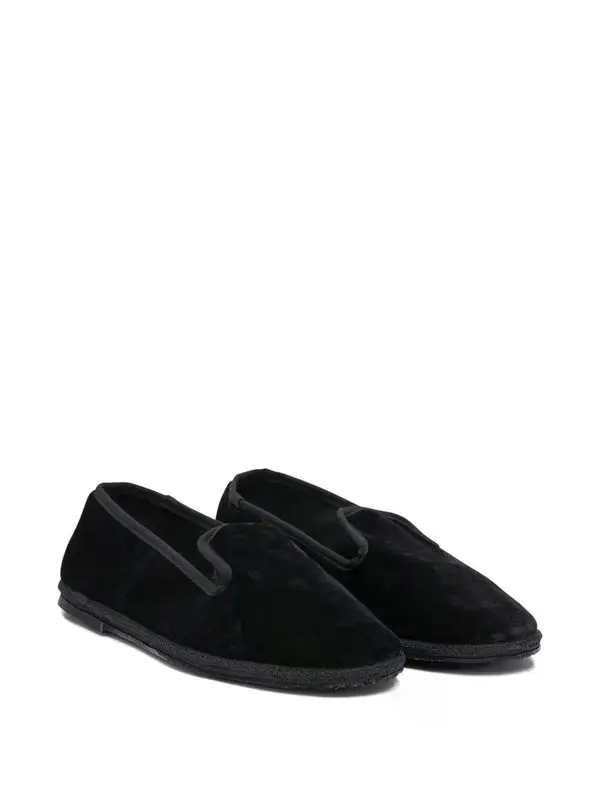 SENTIER Principe Piped Velvet Slippers