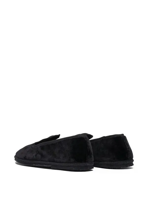 SENTIER Principe Piped Velvet Slippers