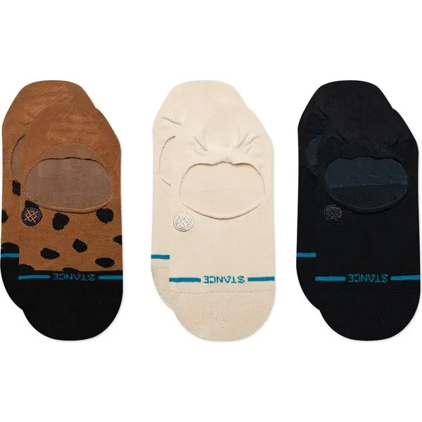 Stance Leopard Assorted 3-pack No-show Socks - Brown