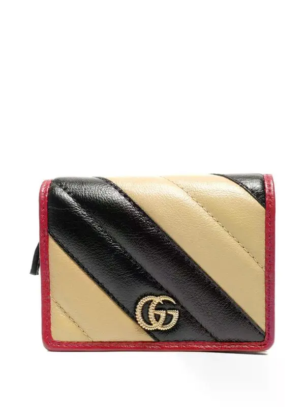 Gucci 2010-2020s Marmont Compact Wallet - Neutrals