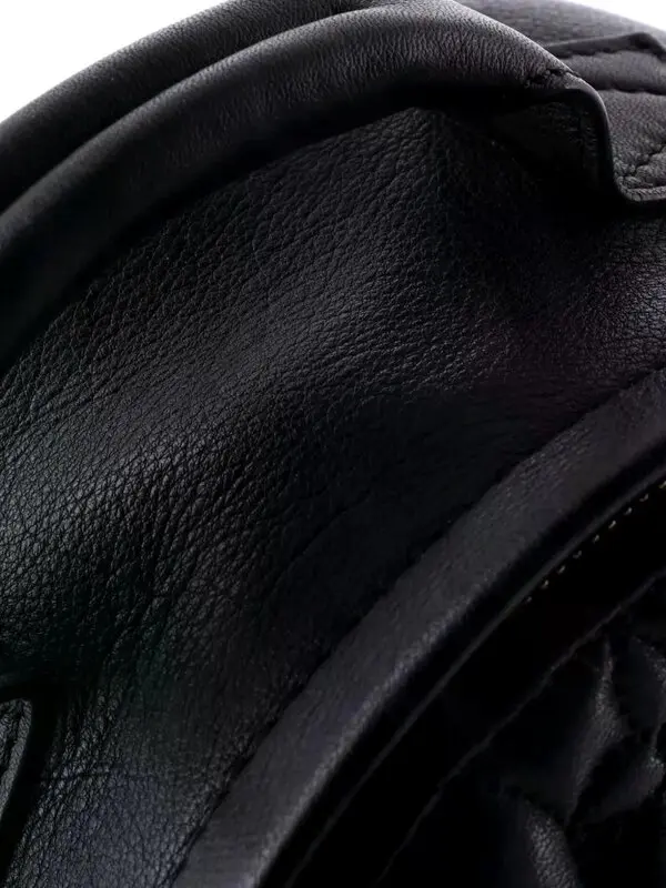 LOUIS VUITTON Palm Springs Malletage Flower Lambskin Pm Backpack - Black