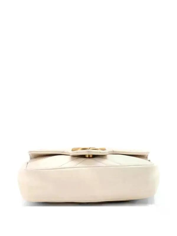 Gucci Gg Marmont Super Mini Crossbody Bag - White