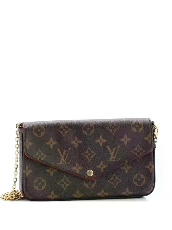 LOUIS VUITTON Felicie Pochette Monogram Canvas - Brown
