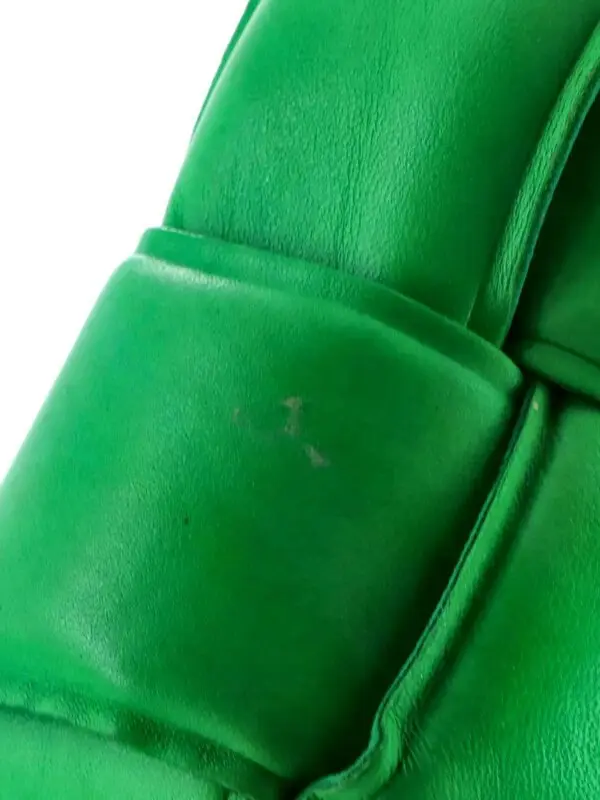 Bottega Veneta Cassette Chain Padded Maxi Intrecciato Leather Crossbody Bag - Green