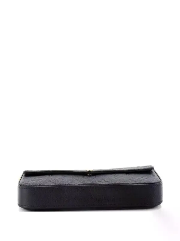 LOUIS VUITTON Felicie Pochette Monogram Empreinte Leather - Black