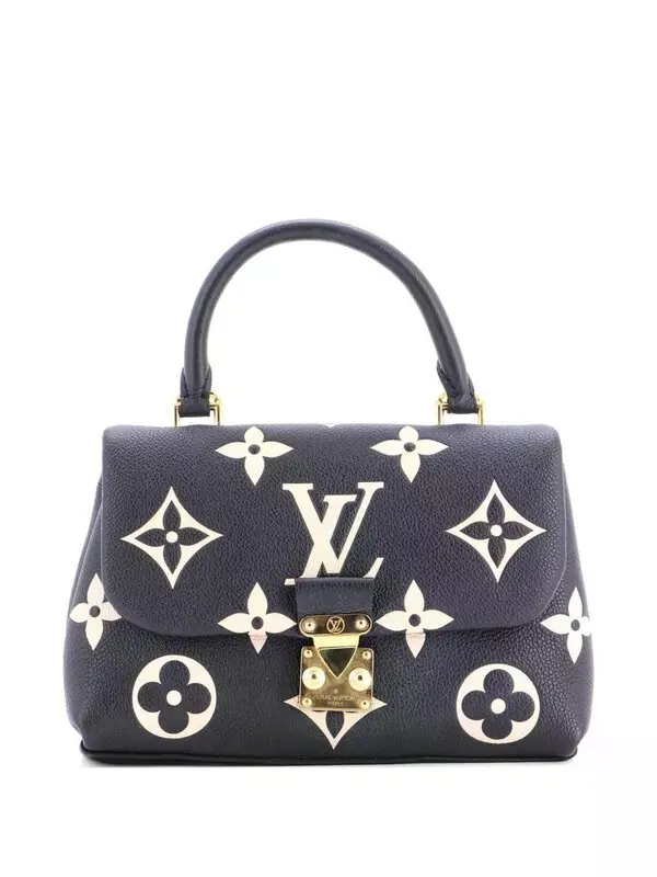 LOUIS VUITTON Madeleine Handbag Bicolor Monogram Empreinte Giant Bb - Black