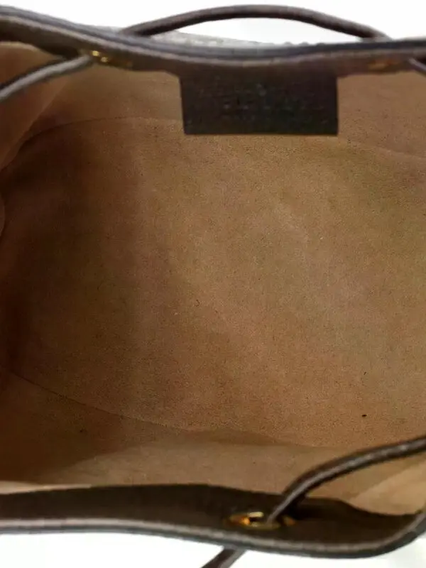Gucci Ophidia Gg Coated Canvas Mini Bucket Bag - Brown