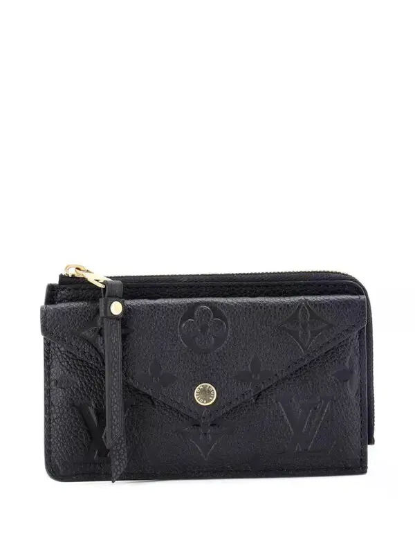LOUIS VUITTON Recto Verso Monogram Empreinte Leather Card Holder - Black