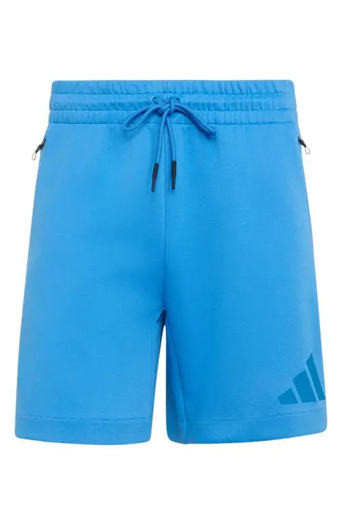 Adidas Z.n.e. Knit Drawstring Shorts - Ray Blue
