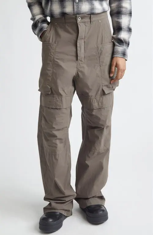 Rick Owens Stefan Cotton Cargo Pants - Dust
