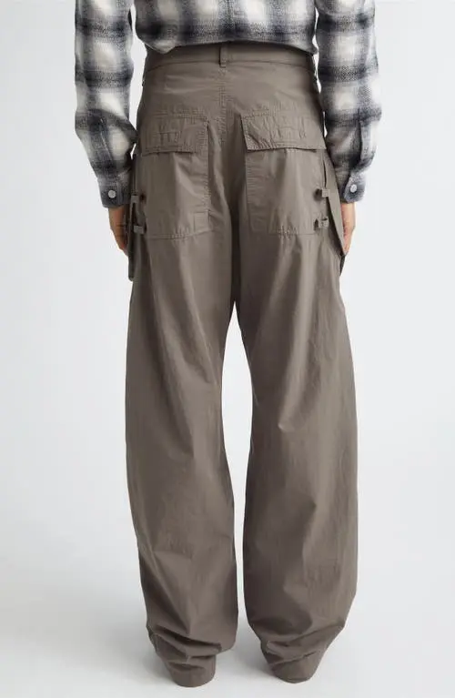Rick Owens Stefan Cotton Cargo Pants - Dust