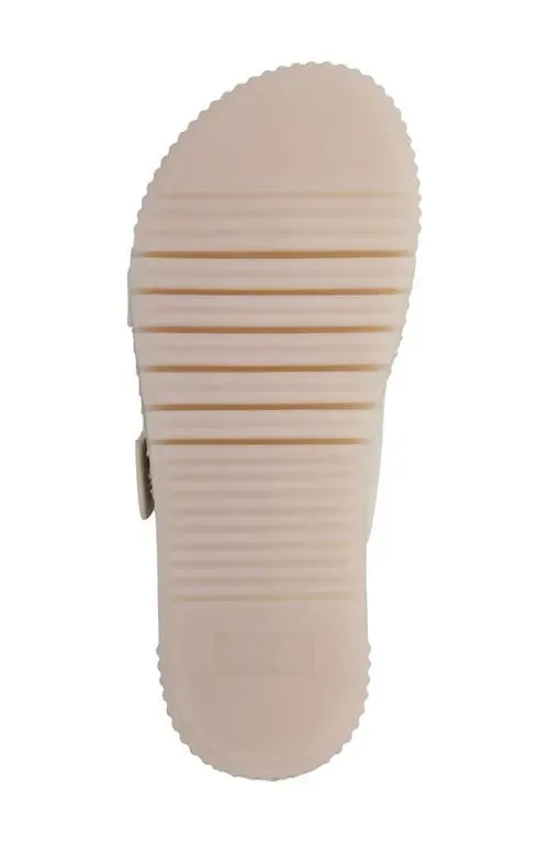 Mia Jacinta Buckle Strap Platform Sandals - Ecru