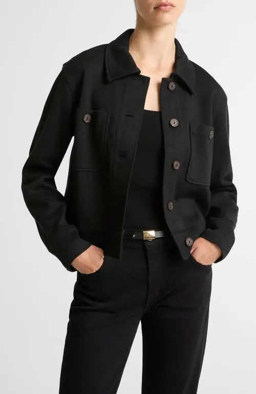 Vince Ponte Knit Jacket - Black