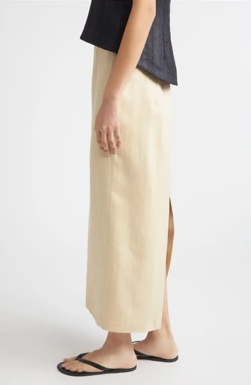 Partow Lea Silk-blend Column Skirt