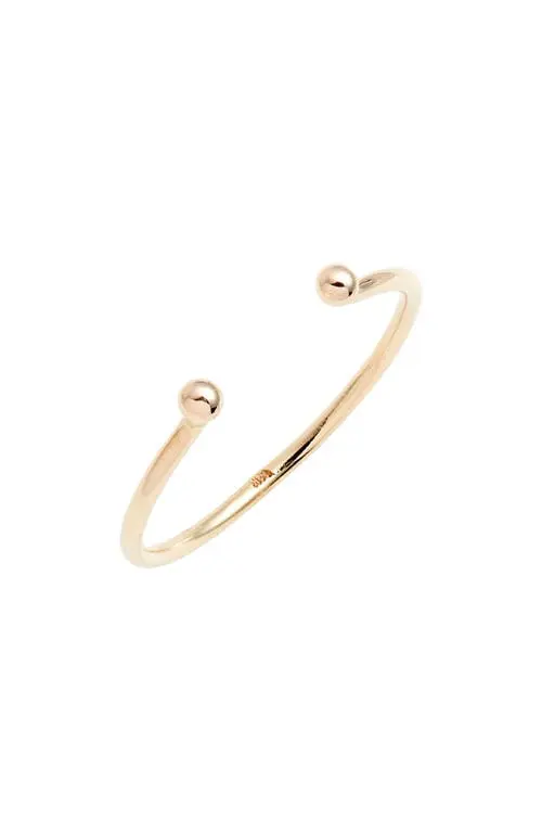 POPPY FINCH Open Band Ring - Yellow Gold