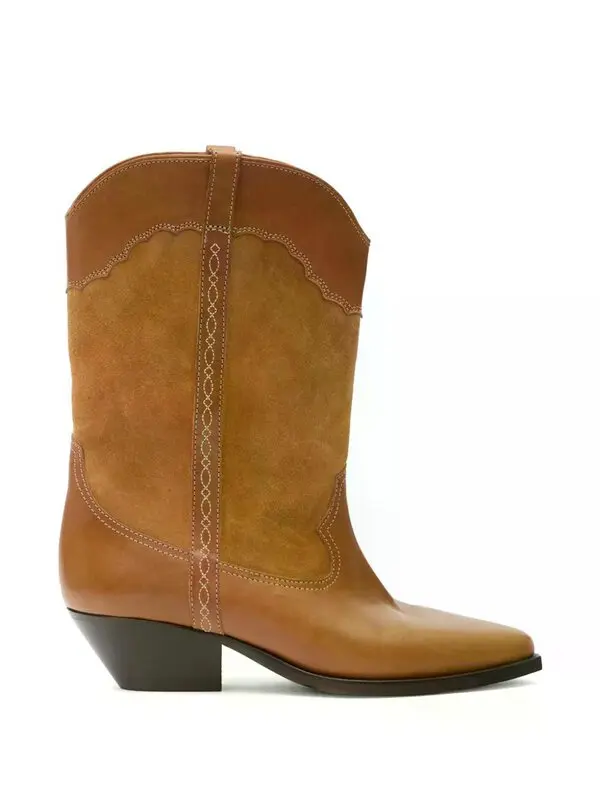 Isabel Marant Étoile Duerto Suede-panel Boots - Brown