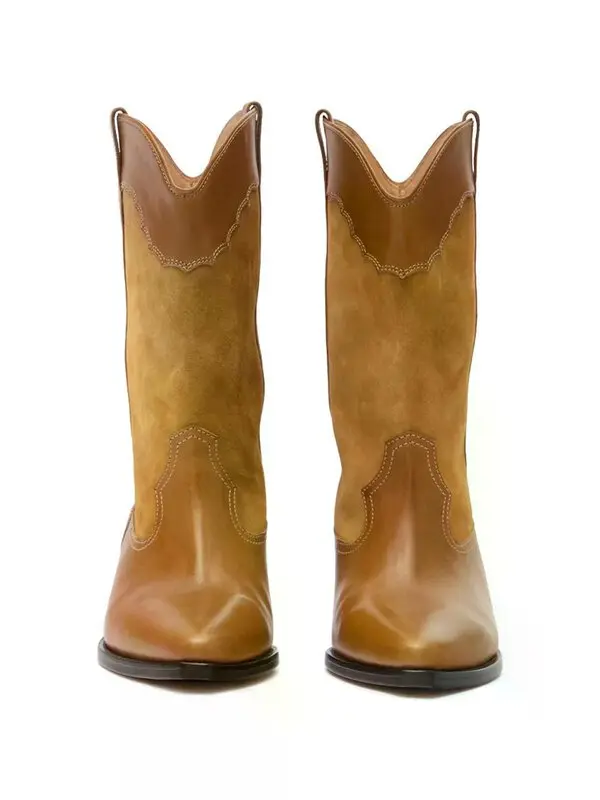 Isabel Marant Étoile Duerto Suede-panel Boots - Brown