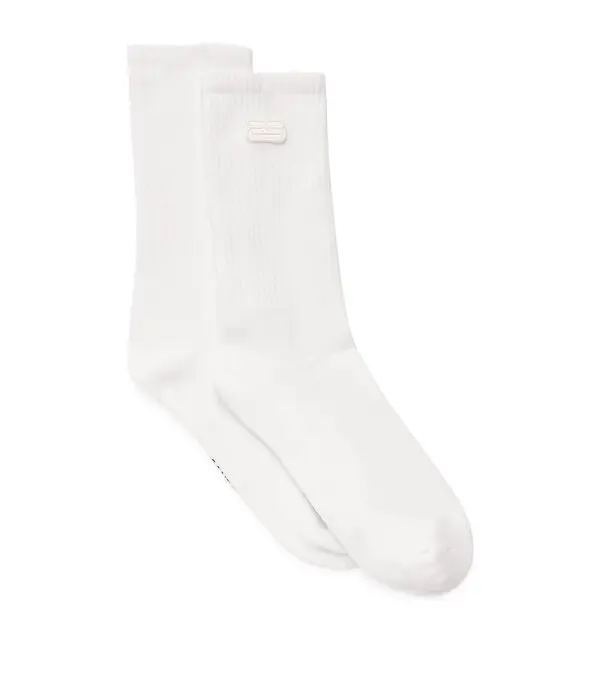 Sandro Cotton-blend Double S Socks - Beige