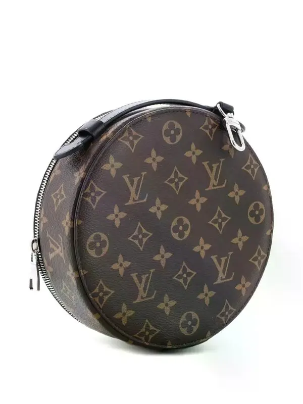 LOUIS VUITTON Audio Case Macassar Monogram Canvas Satchel - Brown