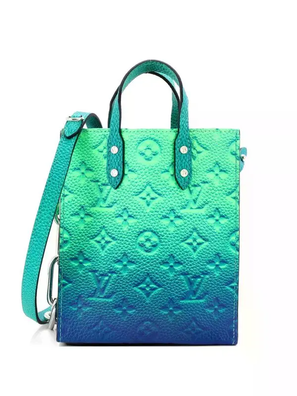 LOUIS VUITTON Sac Plat Xs Tote Bag Taurillon Illusion - Green