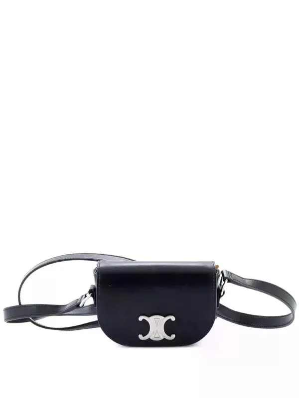 Celine Besace Triomphe Leather Small Shoulder Bag