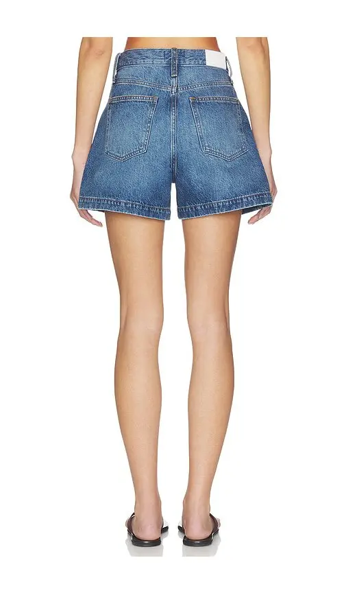 PISTOLA Saige High Rise A-line Denim Shorts