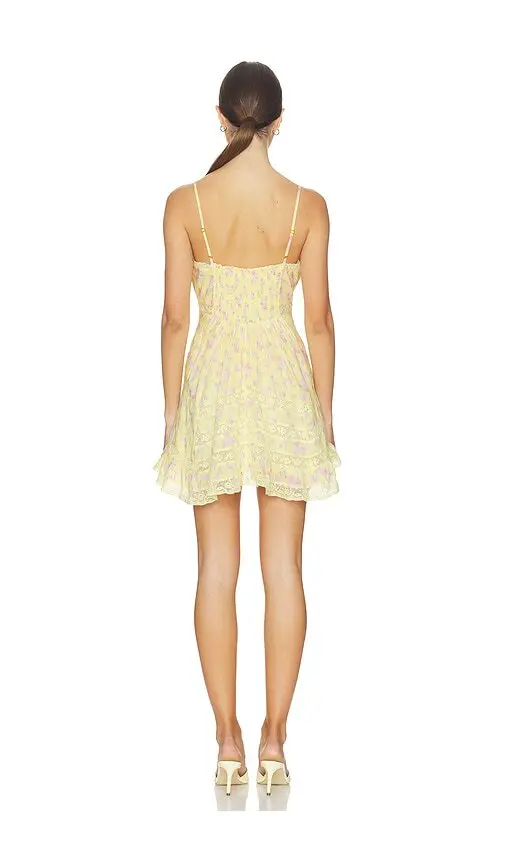 LoveShackFancy Alonna Dress - Lemon