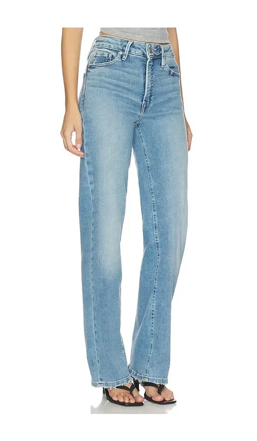 Good American Soft Tech Good True Straight Jeans