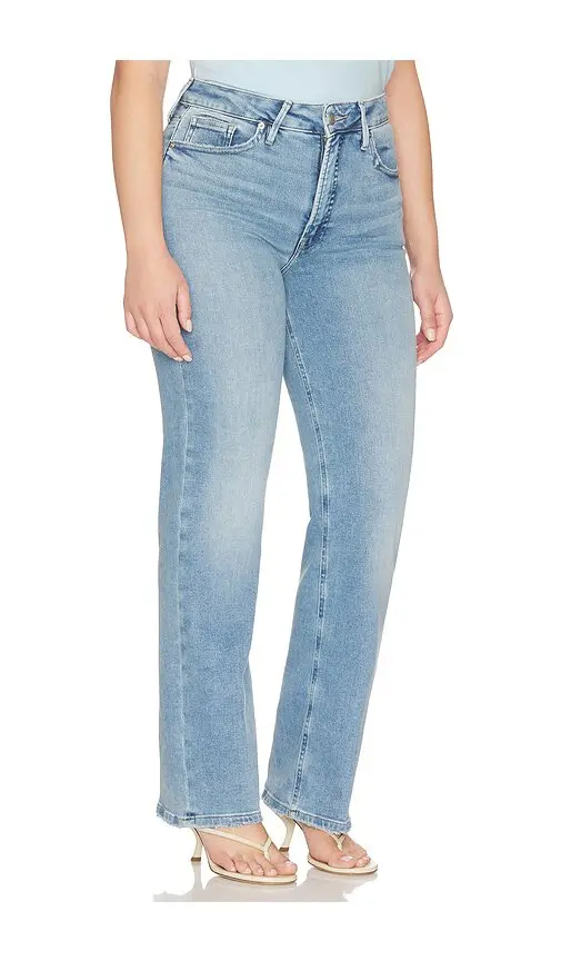 Good American Soft Tech Good True Straight Jeans