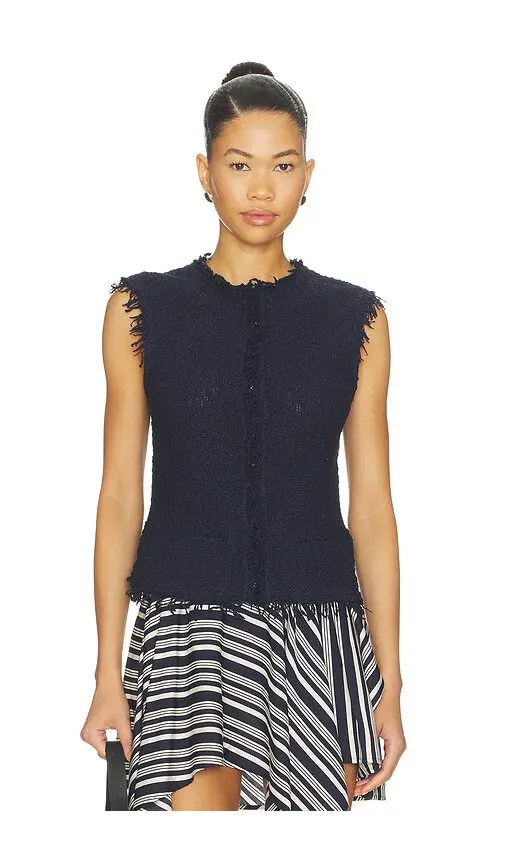 IRO PARIS Sleeveless Bouclé Knit Top