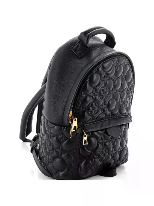 LOUIS VUITTON Palm Springs Malletage Flower Lambskin Pm Backpack