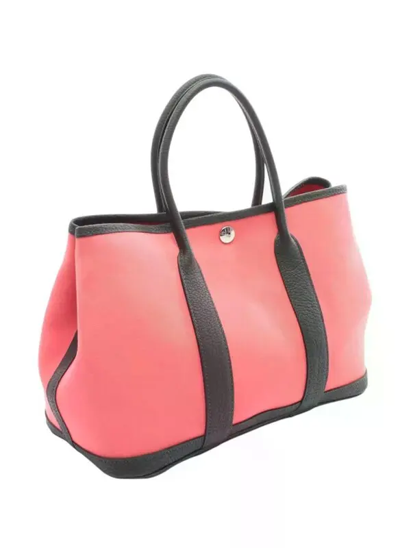 Hermès 2017 Toile And Negonda Garden Party 30 Tote Bag - Pink