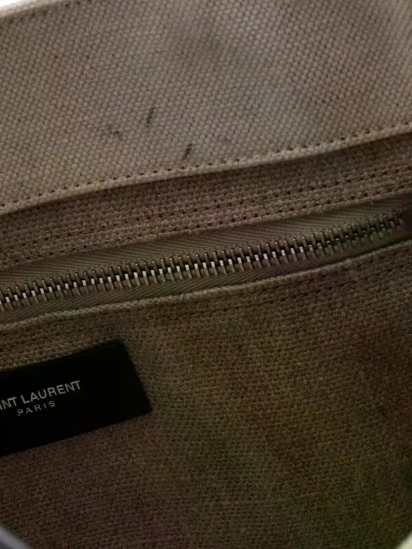 Saint Laurent Rive Gauche Shopper Small Tote Bag - Neutrals
