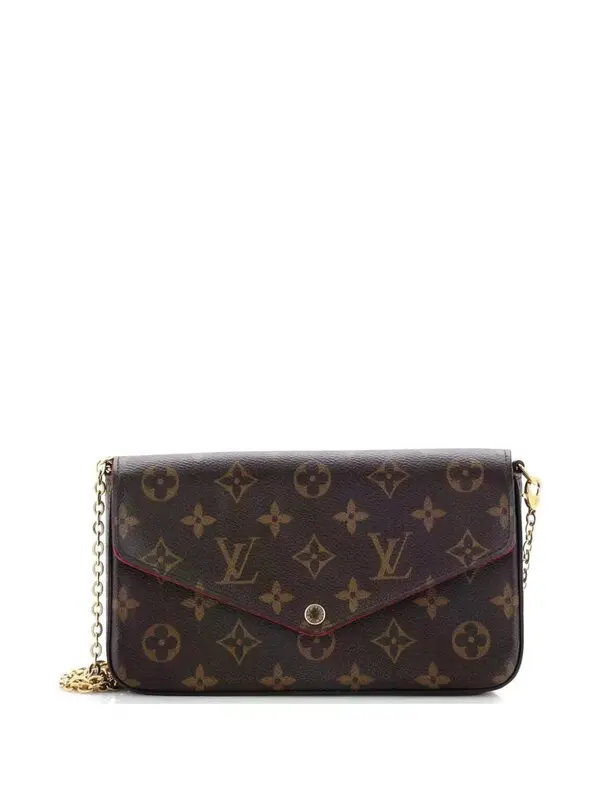 LOUIS VUITTON Felicie Pochette Monogram Canvas - Brown