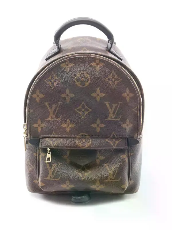 LOUIS VUITTON 2021-2026 Monogram Mini Palm Springs Backpack - Brown