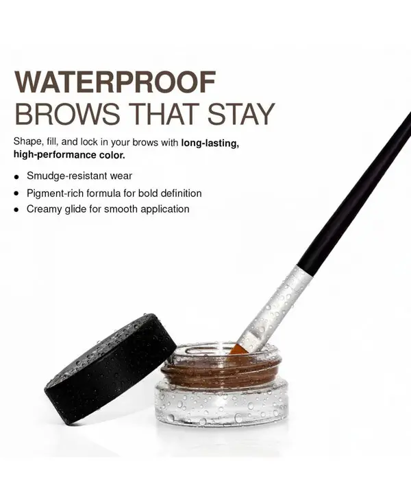 PALLADIO Brow Pomade Waterproof - Medium Brown