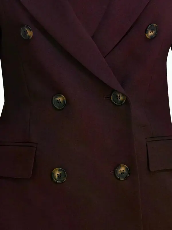 SEMPER Double-breasted Tortoiseshell-button Blazer