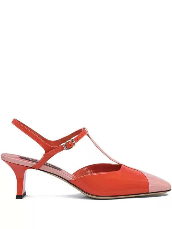 CAREL 40mm Isadora Leather T-bar Pumps
