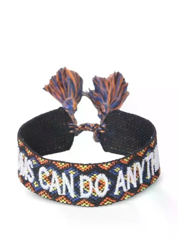 ELLA K Braided Woven Bracelet - Black
