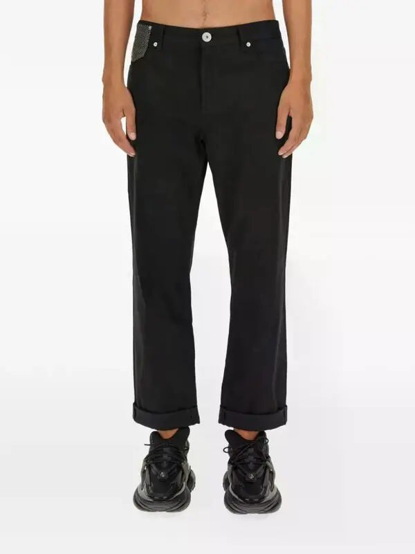 Balmain Cuffed Five-pocket Jeans