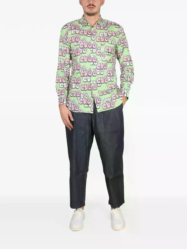 Comme Des Garçons X Kaws Graphic-print Shirt